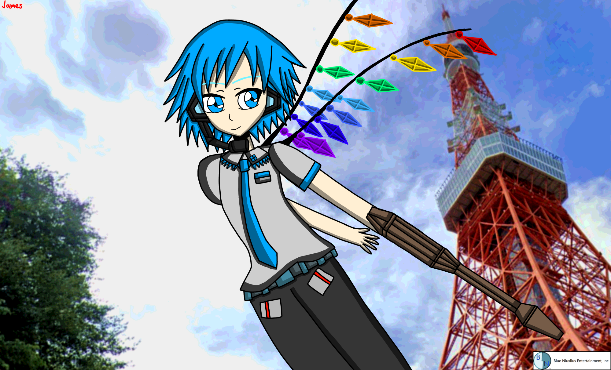 Mikuo Flandre Scarlet Wings Tower Flight - ibisPaint