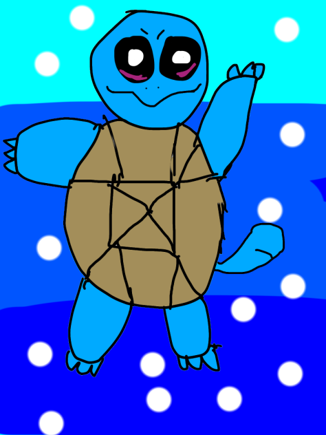 Drawing a squritle from pokemon - ibisPaint