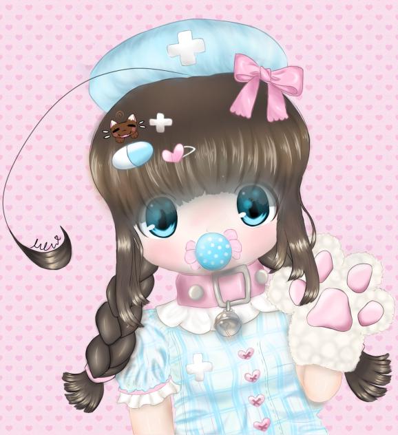 lolipop nurse cat creature thing - ibisPaint