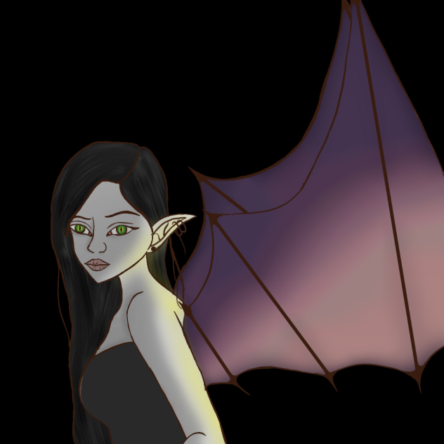 Inktober day 3 2022, Bat - ibisPaint