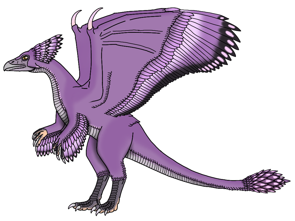 Glowing Snallygaster render - ibisPaint