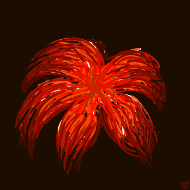 red flower - ibisPaint
