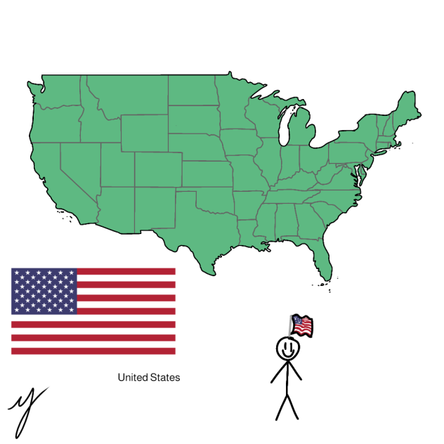 Random Maps #7 - United States - ibisPaint