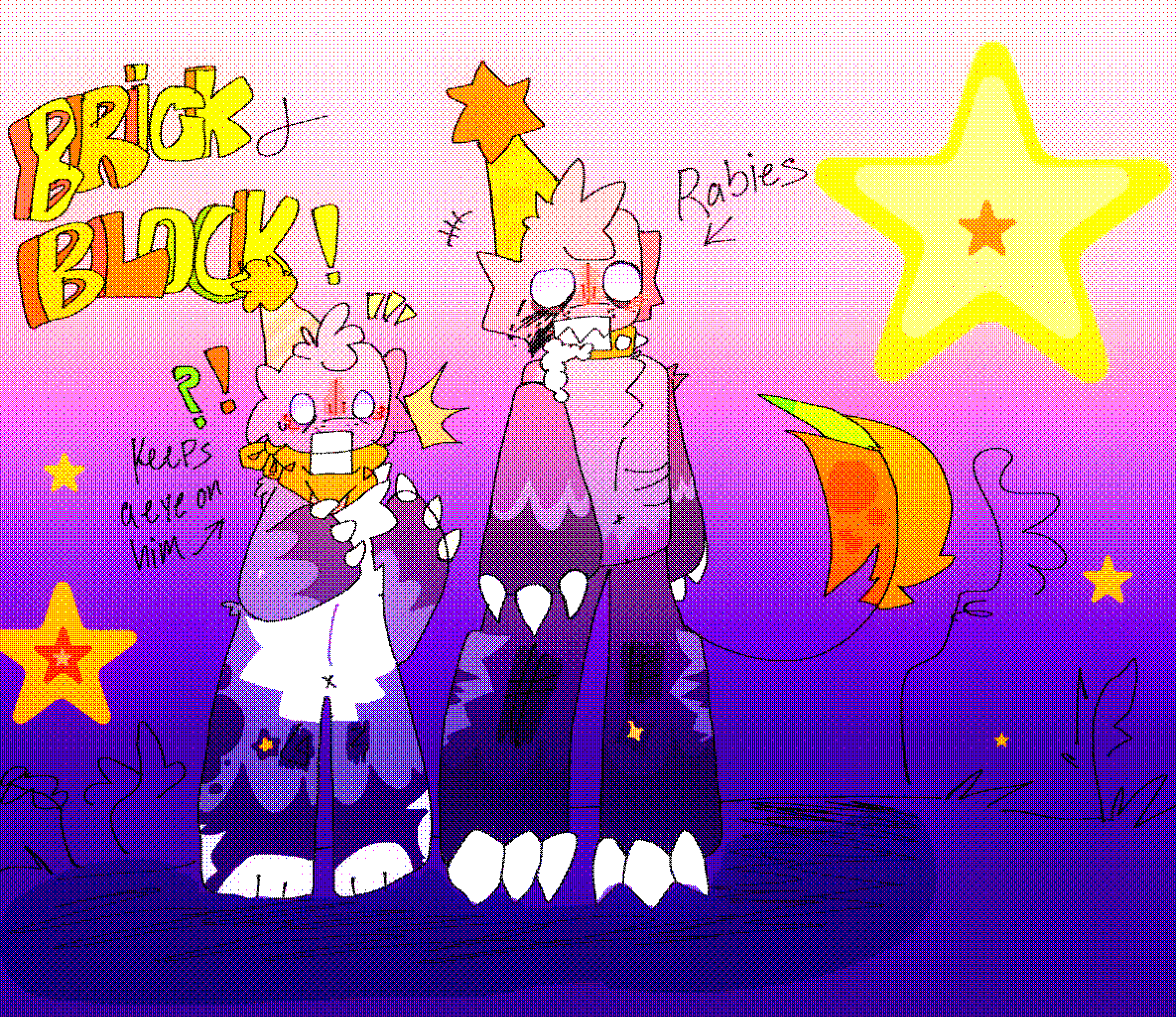 Block and Brick!!! - ibisPaint