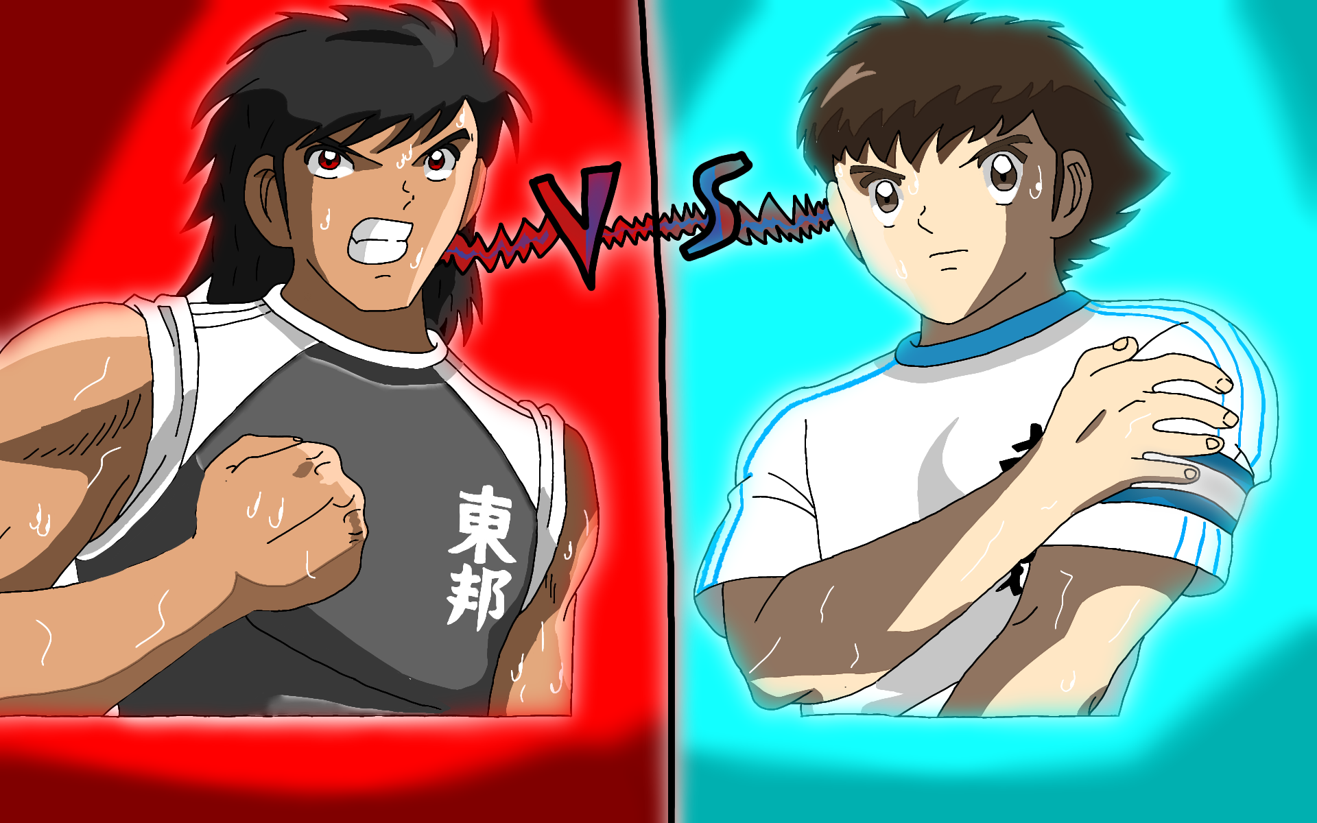 Hyuga V.S Tsubasa - ibisPaint