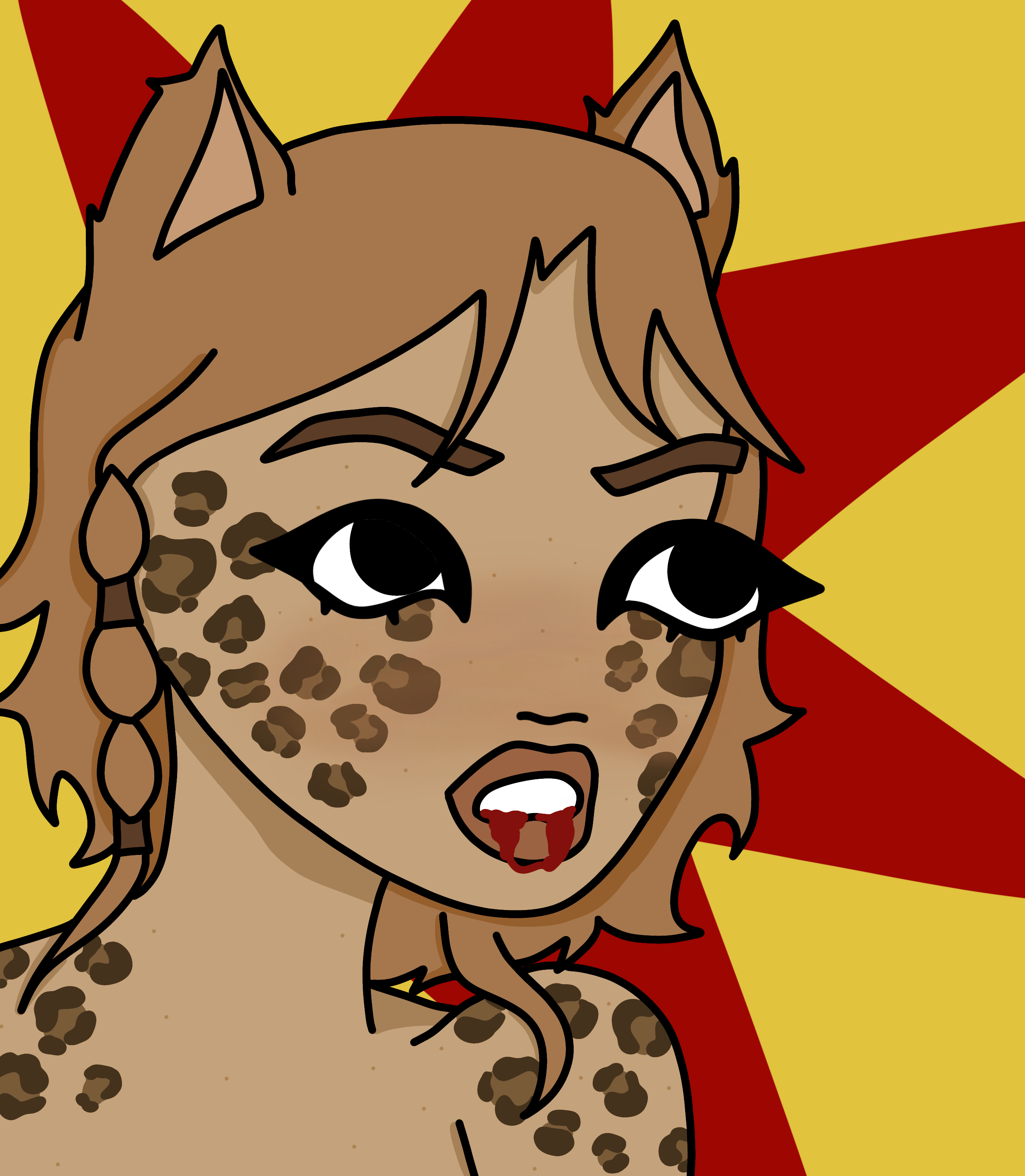 Leopard oc - ibisPaint