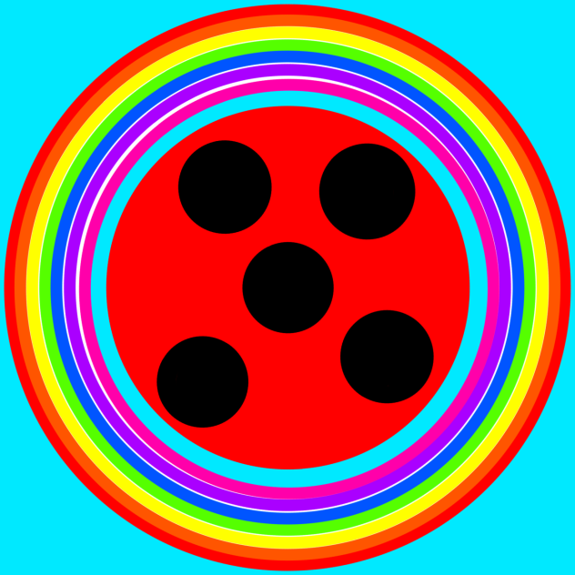 Rainbow Ladybug - ibisPaint