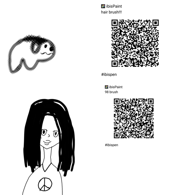 nostalgia brush and dreadlocks brush - ibisPaint