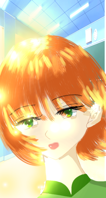 green eyes - ibisPaint