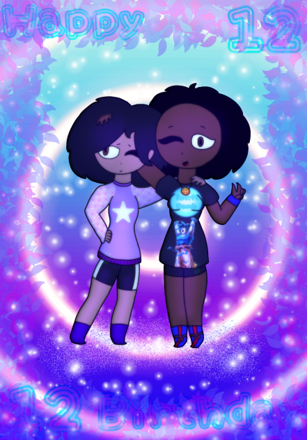 Sister's_12thB-day_Me&Her - ibisPaint