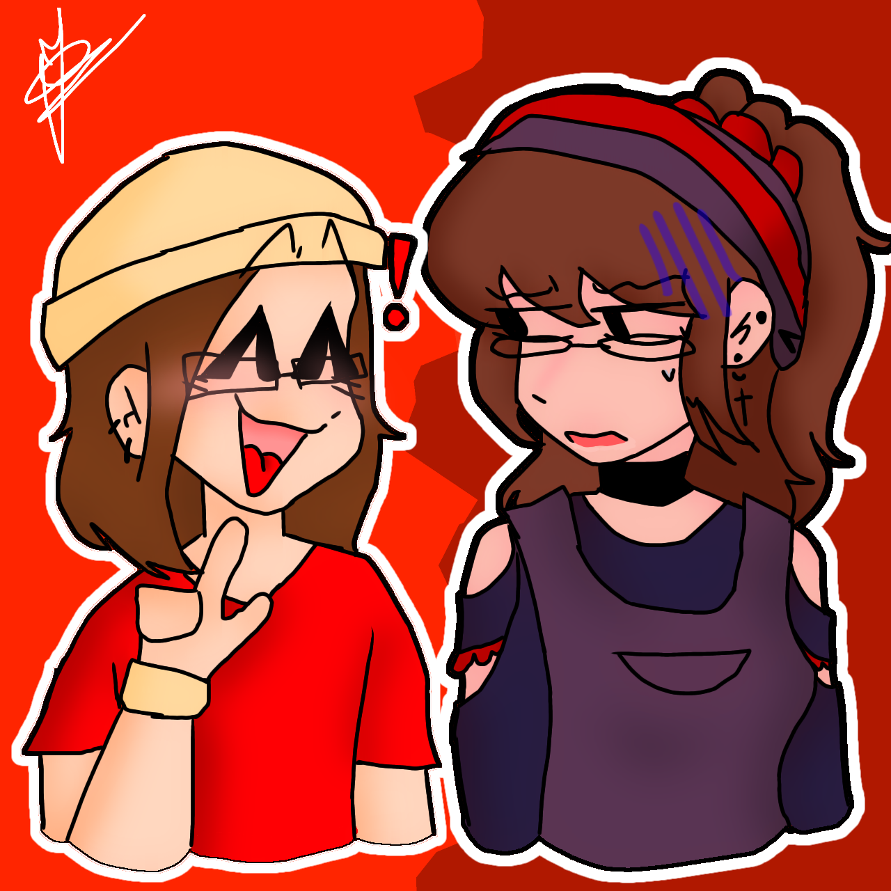 eu e a hanabi - ibisPaint