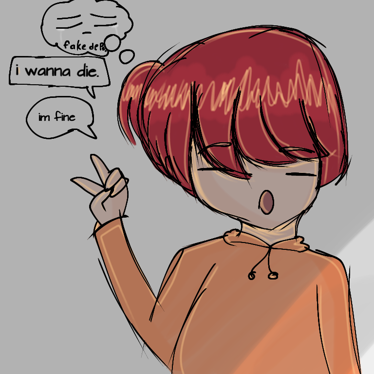 Fake depressed - this is annoying - ibisPaint