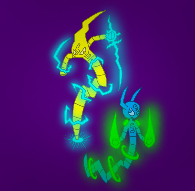 Lightning and Strike - ibisPaint