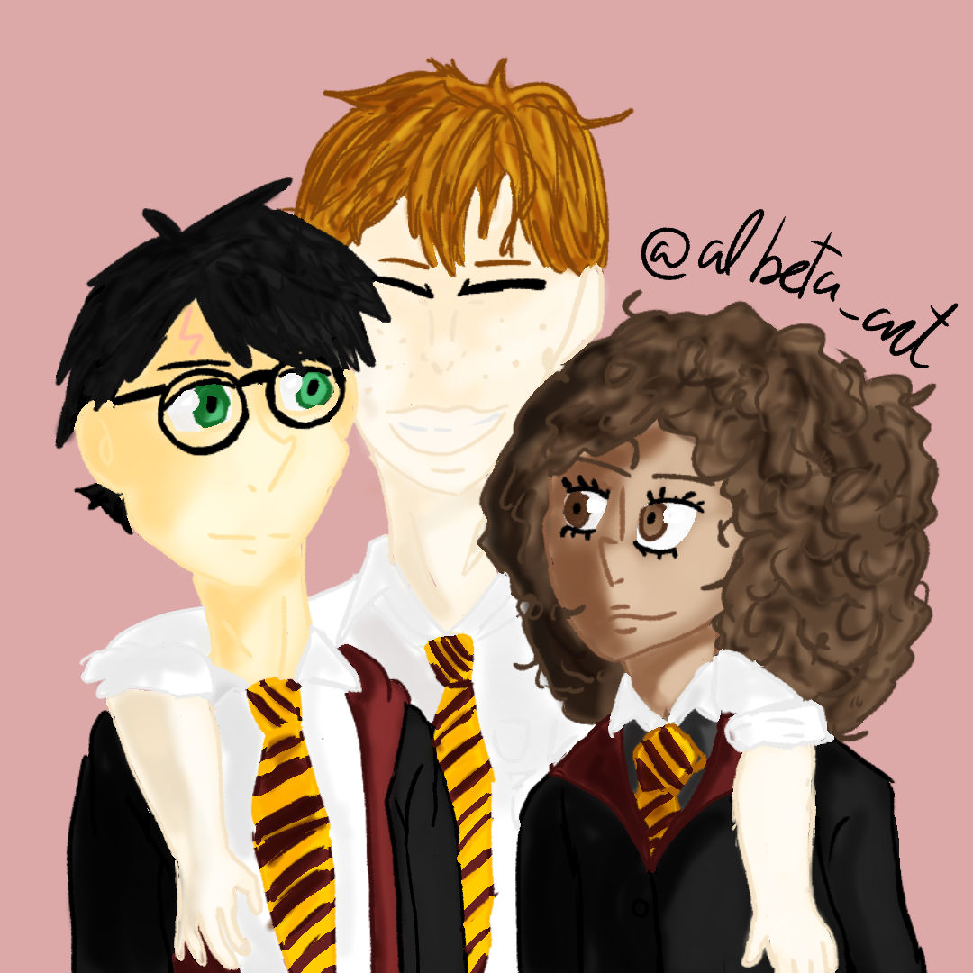 El trío de oro- Harry Potter - ibisPaint