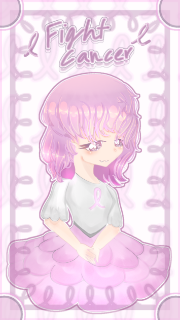 Cute Girl Cancer Fighter - ibisPaint