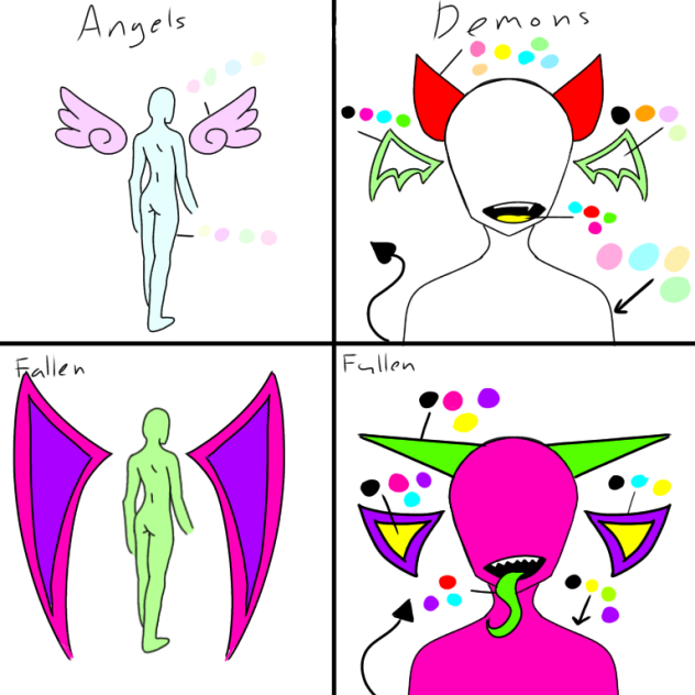 Demons and angels (comic) - ibisPaint