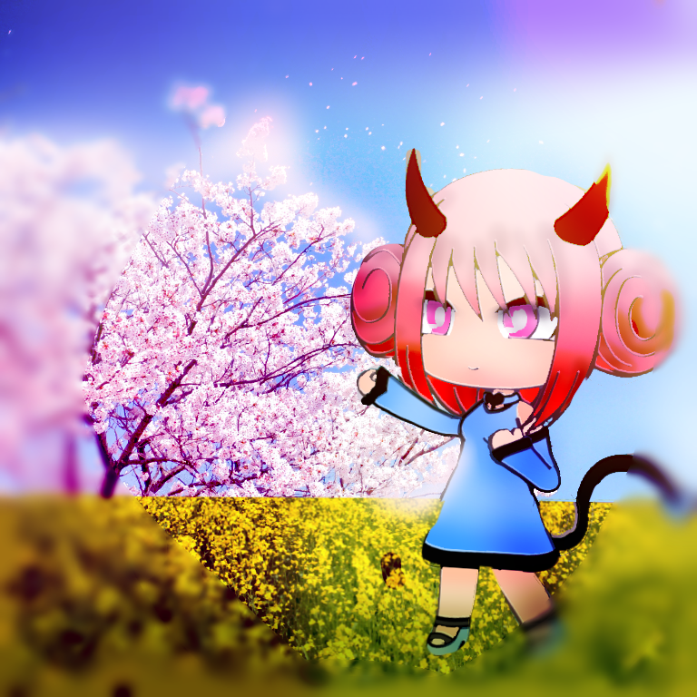 my oc in sakura - ibisPaint