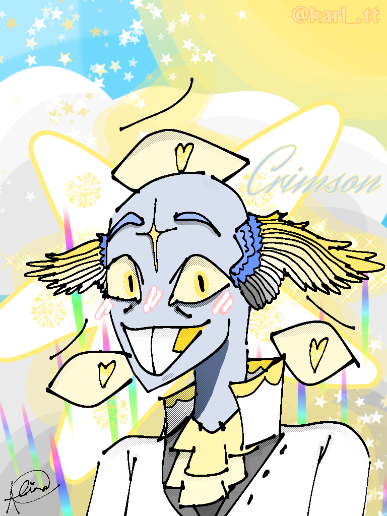 My oc Crimson (Seraphim version) - ibisPaint