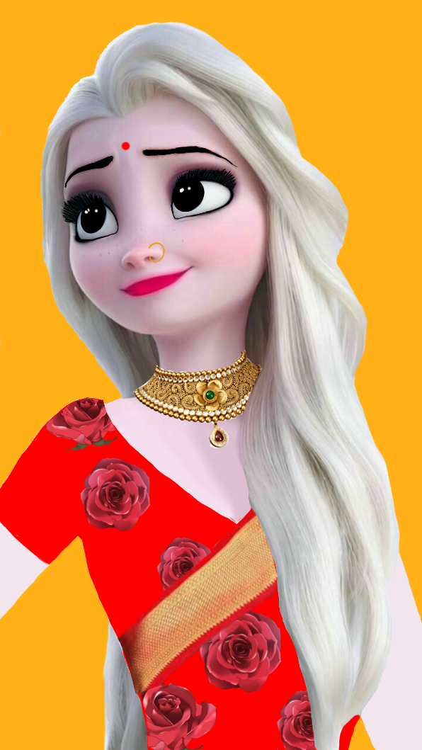 Elsa as Indian Girl - ibisPaint
