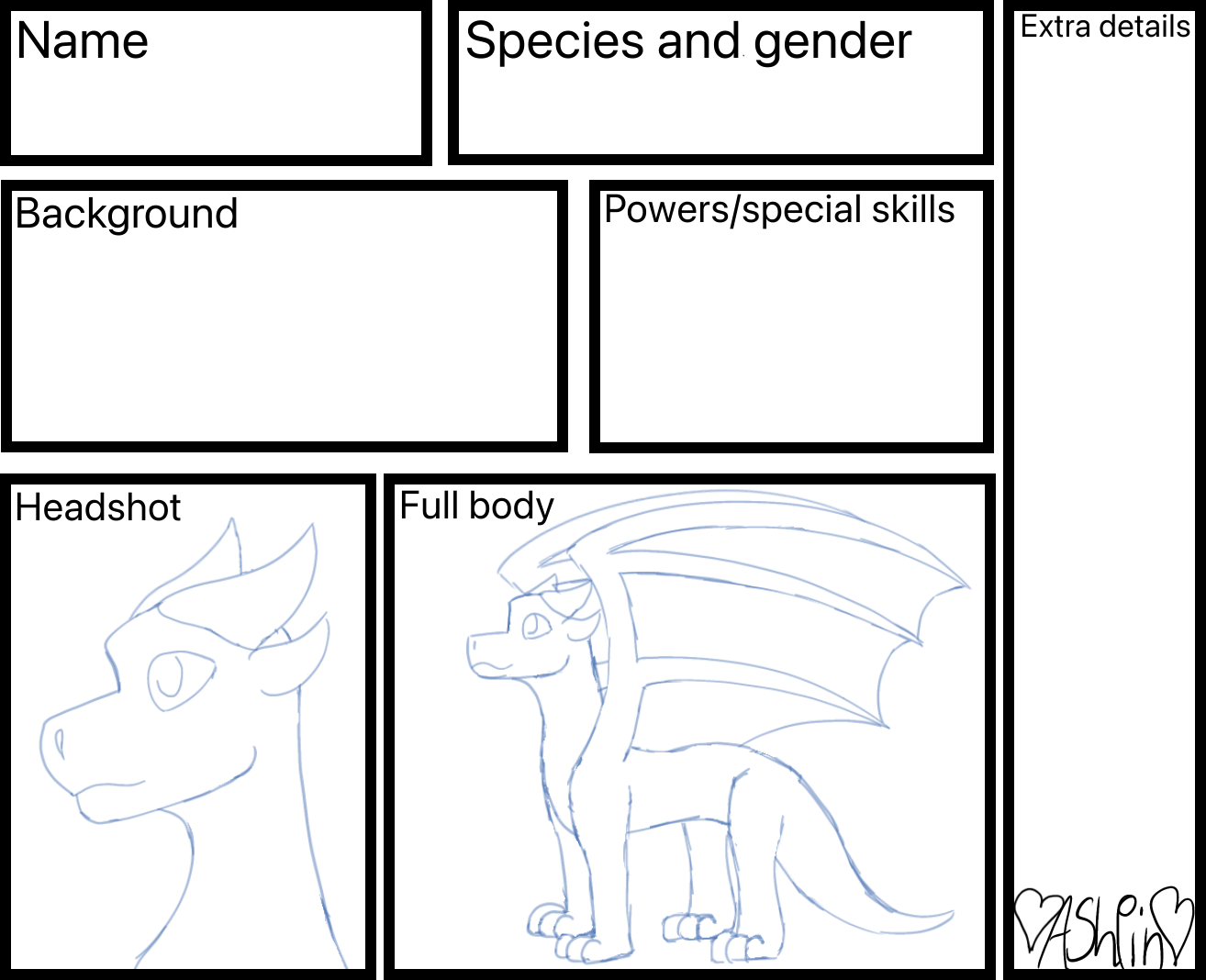 TBE dragon base character sheet! - ibisPaint