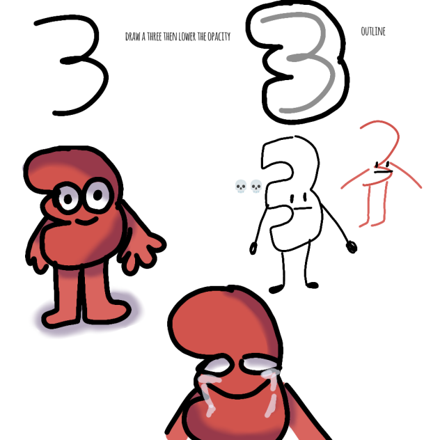 how to draw three - ibisPaint