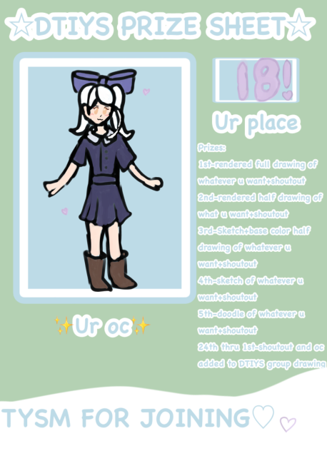 Prize sheet! - ibisPaint