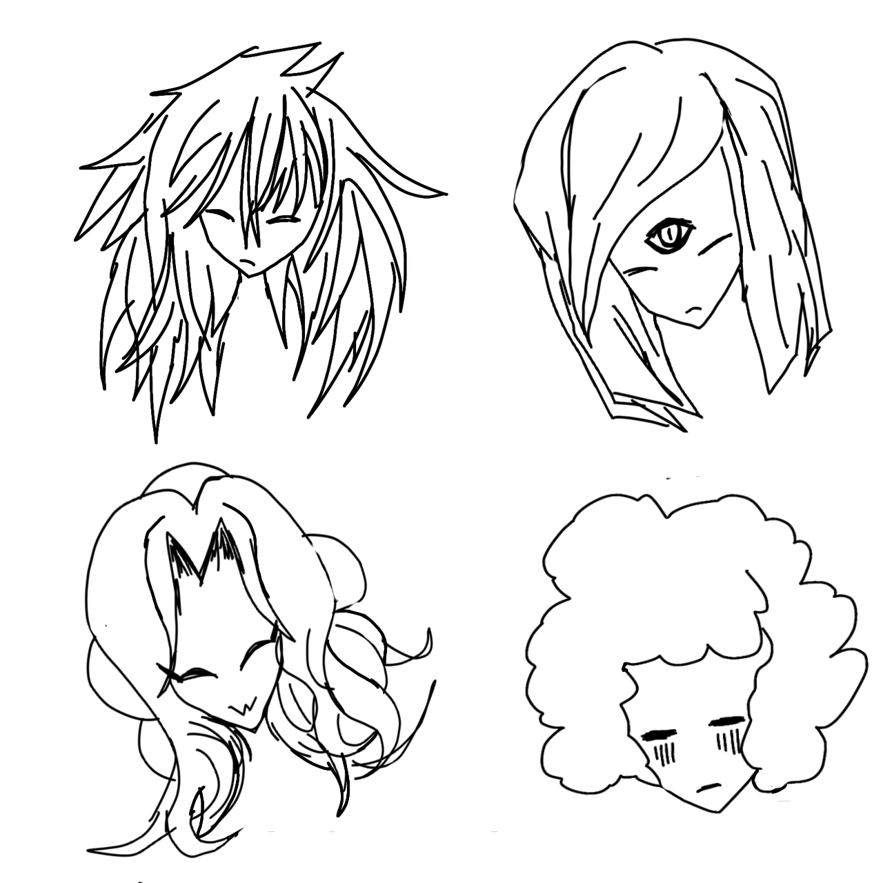 hairstyle templates - ibisPaint