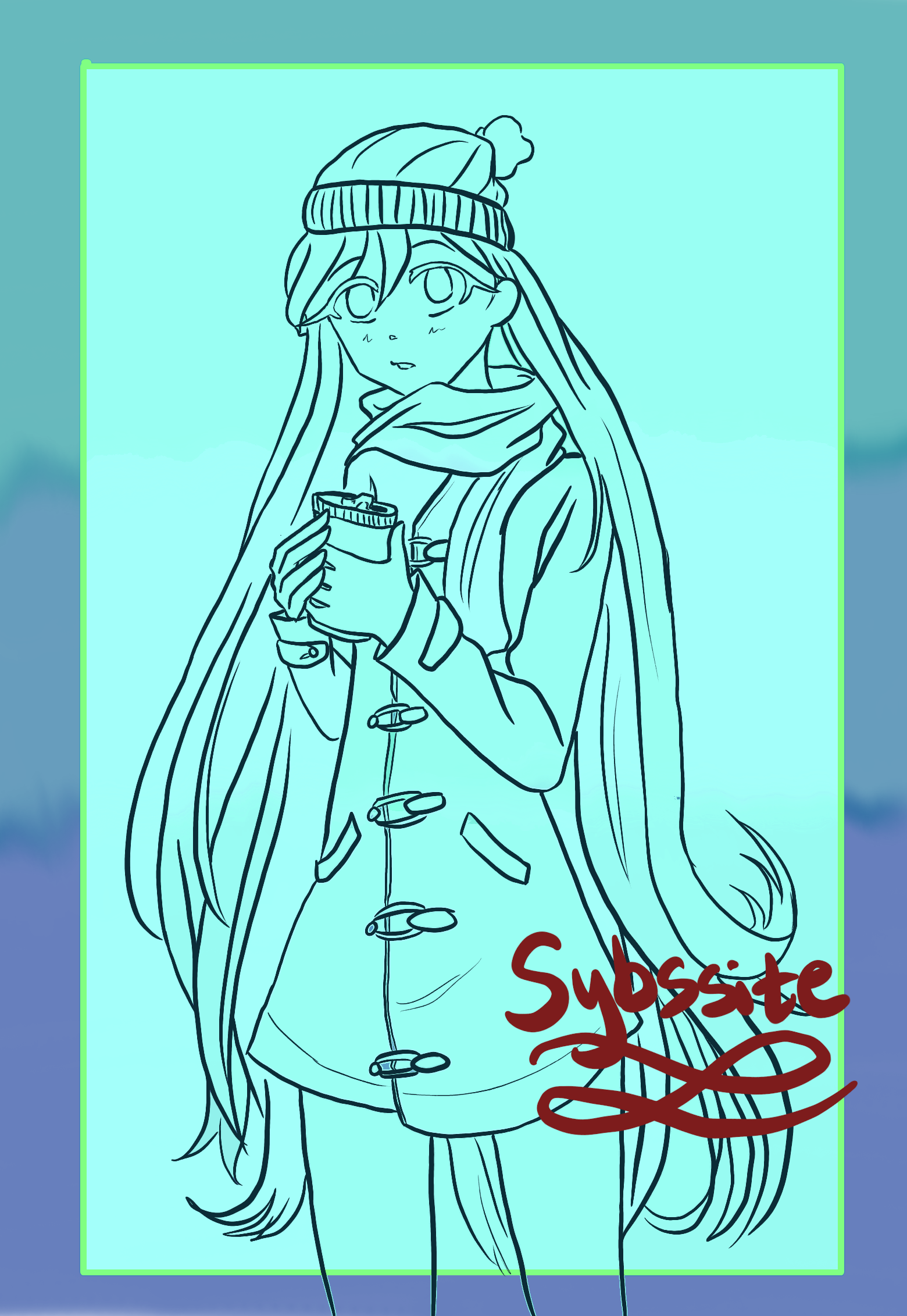 Charlotte Drinking Dat Coffee - ibisPaint