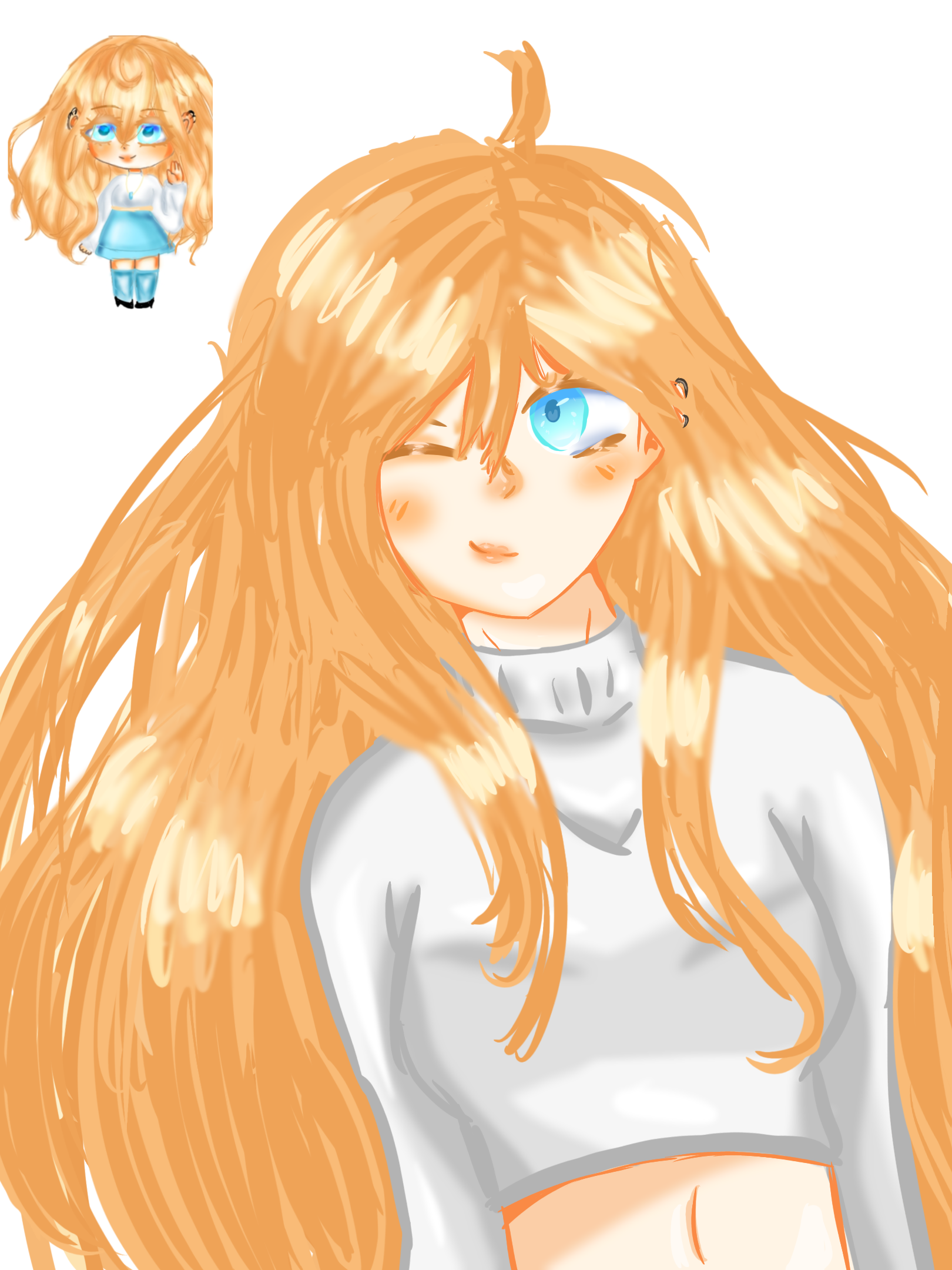 Art without lineart(rough) - ibisPaint