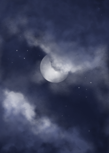 Glowy moon - ibisPaint