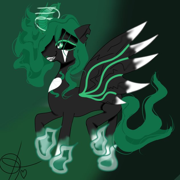 Changeling pony in my style - ibisPaint