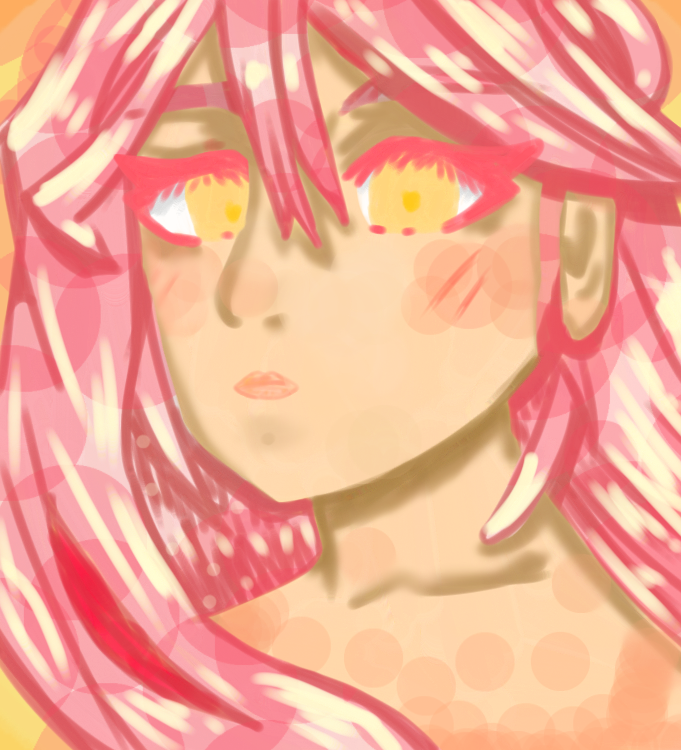 Pretty sunset girl - ibisPaint