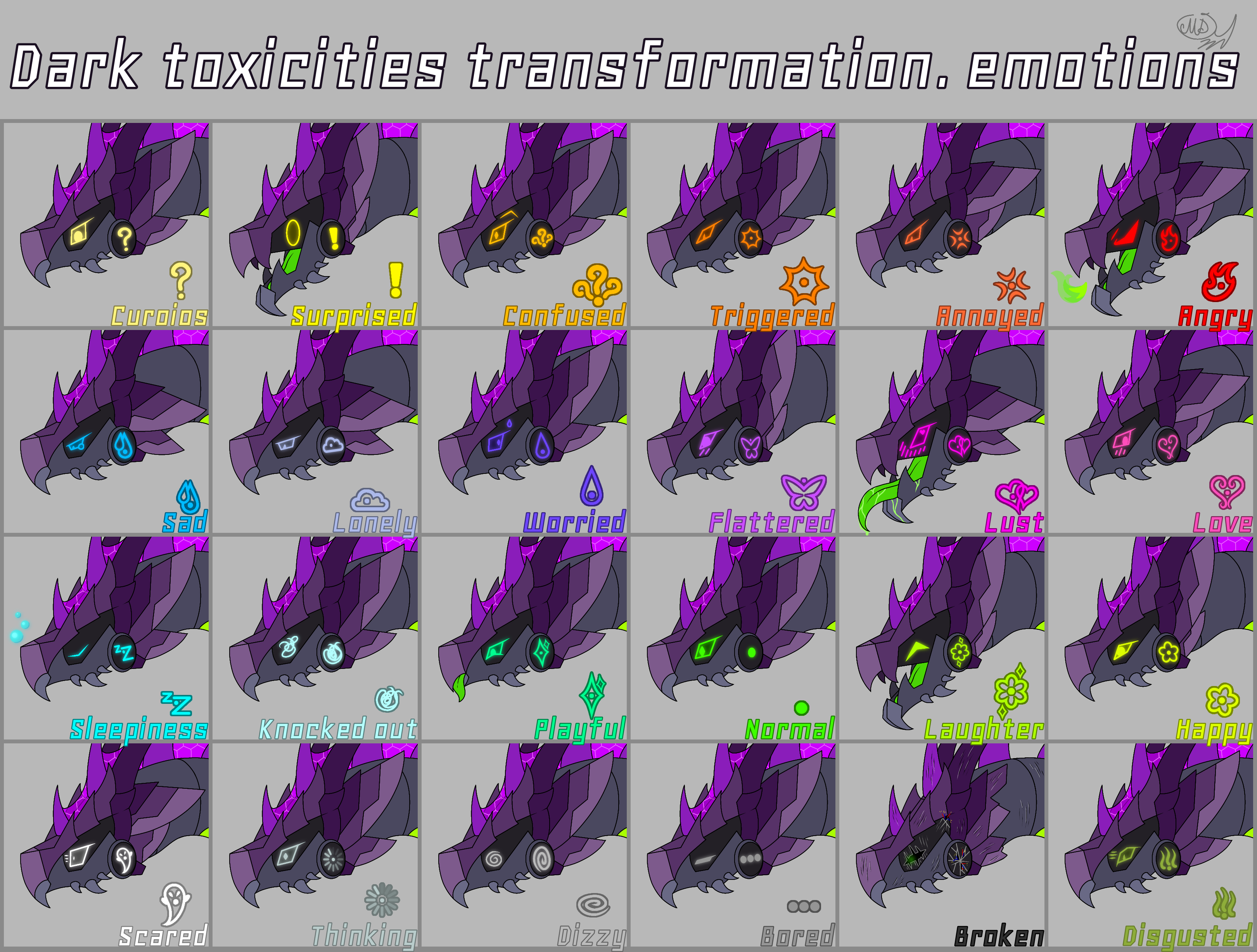 Dark toxicities transformation. emotions - ibisPaint