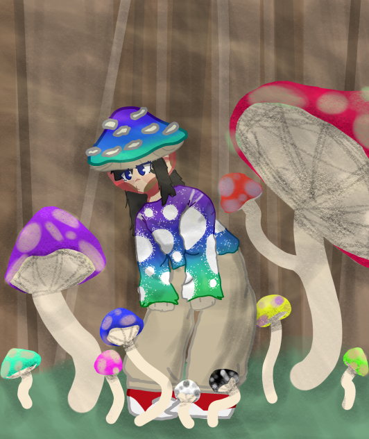 mushroom girl - ibisPaint