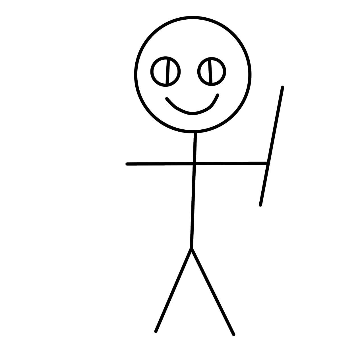 Stickman with a stick - ibisPaint