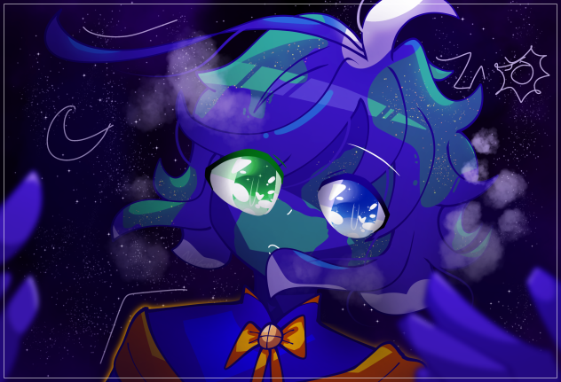 NIGHTTIME.. EARTH!! - ibisPaint