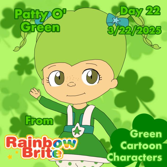 Green Cartoon Characters Day 22 Patty OG - ibisPaint