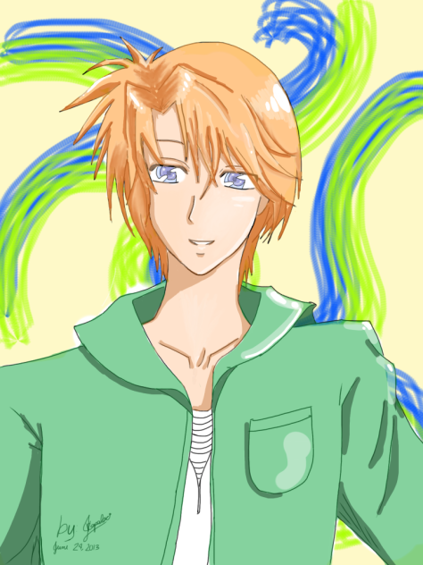 my Green coated guy - ibisPaint
