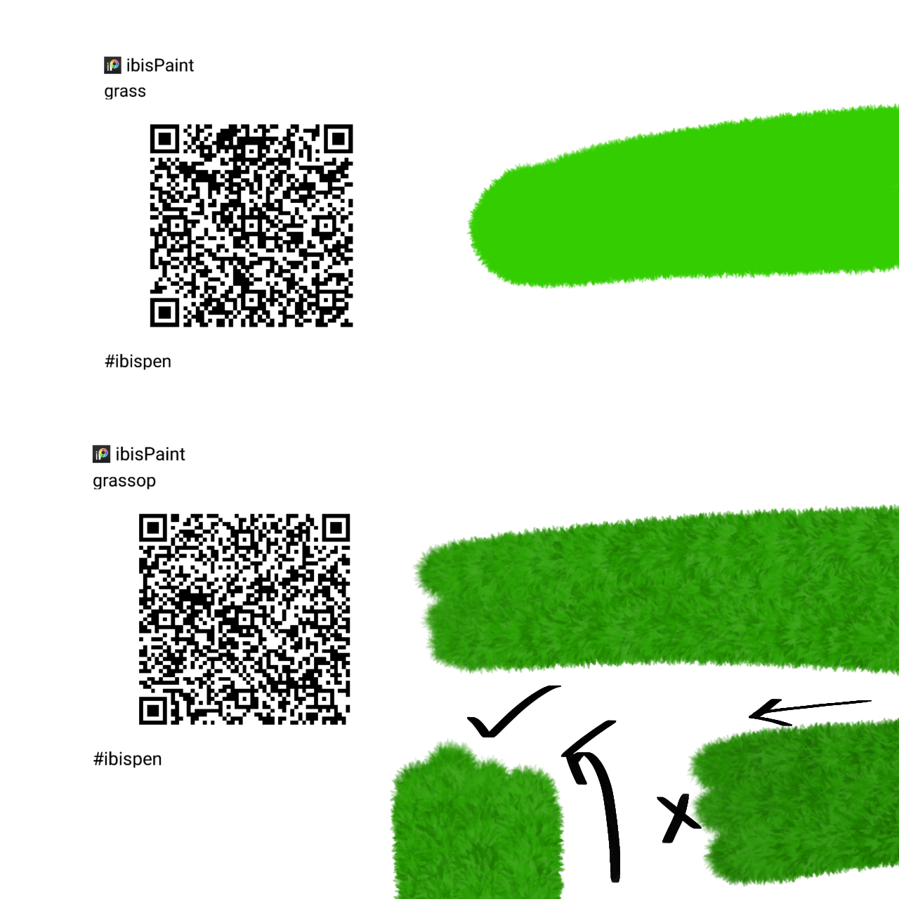 Grass brush - ibisPaint