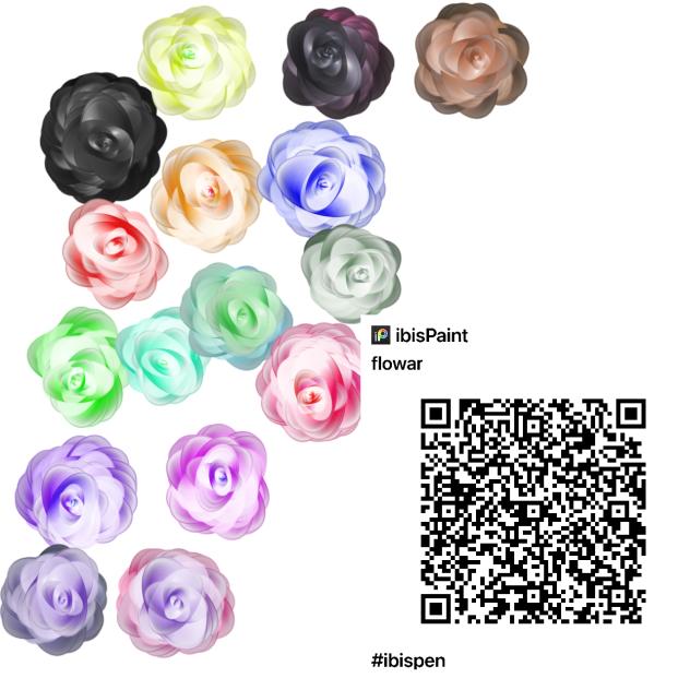 Flower brush yay - ibisPaint