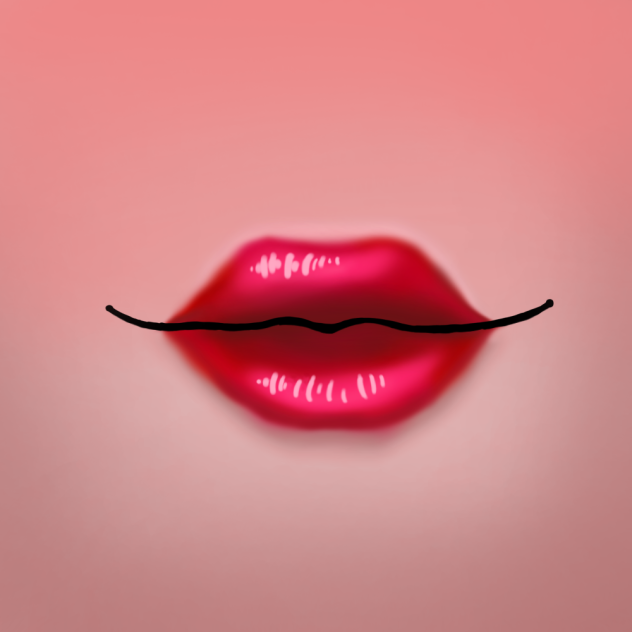 Red lip tutorial - ibisPaint