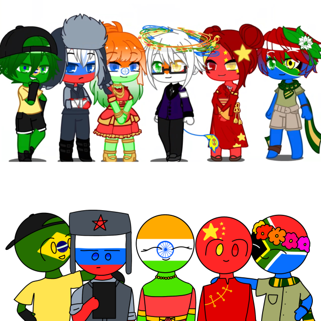 BRICS countryhumans - ibisPaint