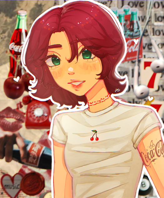 cherry cola - ibisPaint