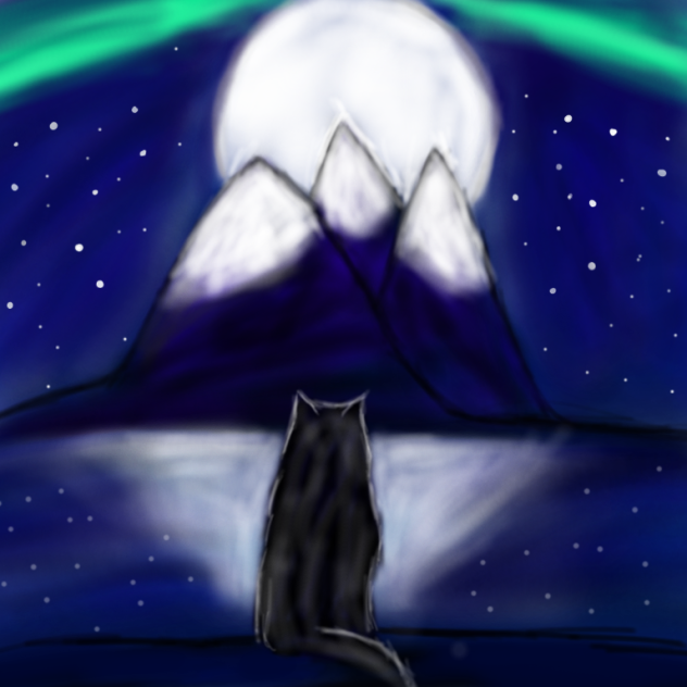alone wolf - ibisPaint