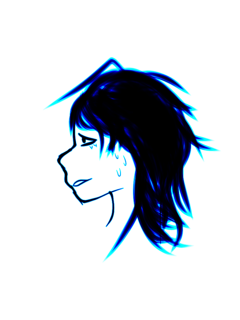 sad attempt to draw a side profile - ibisPaint