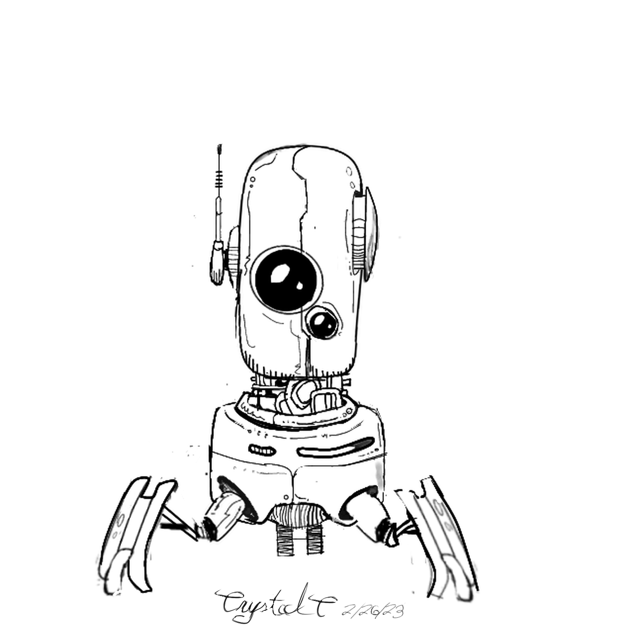 I 💜 robots 🙂 - ibisPaint