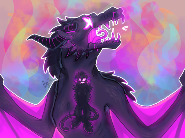 `smoke dragon - ibisPaint