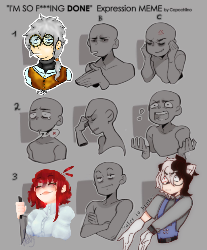 I'm so f---ing DONE expressions - ibisPaint