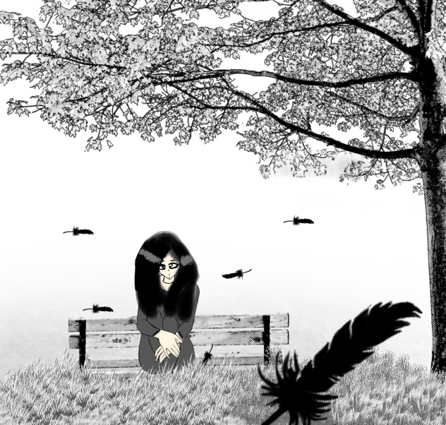 girl sit - ibisPaint