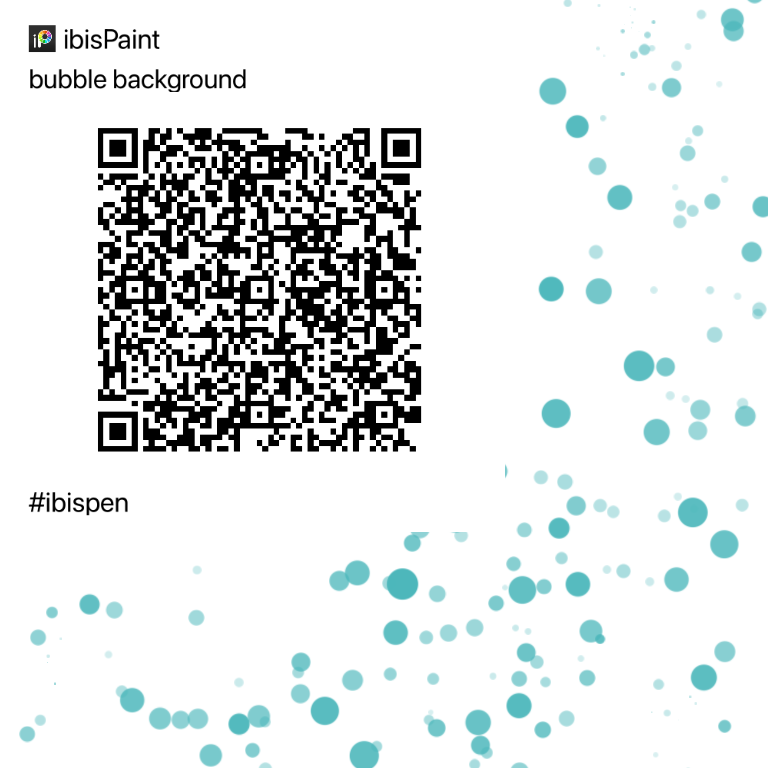 Bubble background - ibisPaint